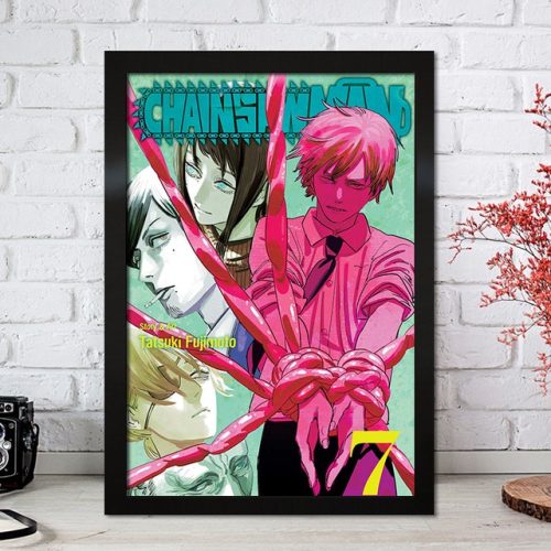 Rope Chainsaw Man Canvas Wallart - Chainsaw Man Merchandise